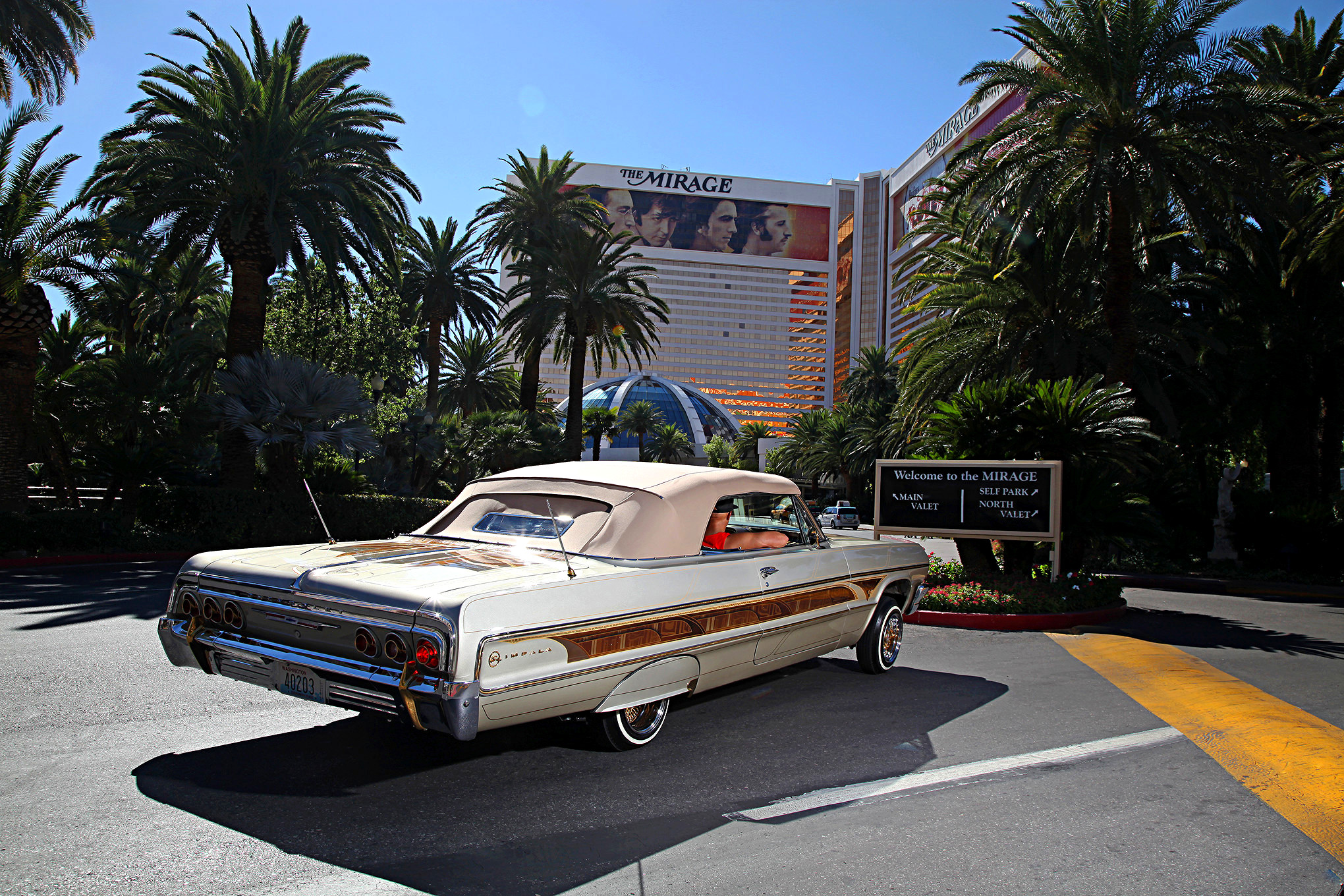 1964 chevrolet impala convertible passenger side rear view - Lowrider
