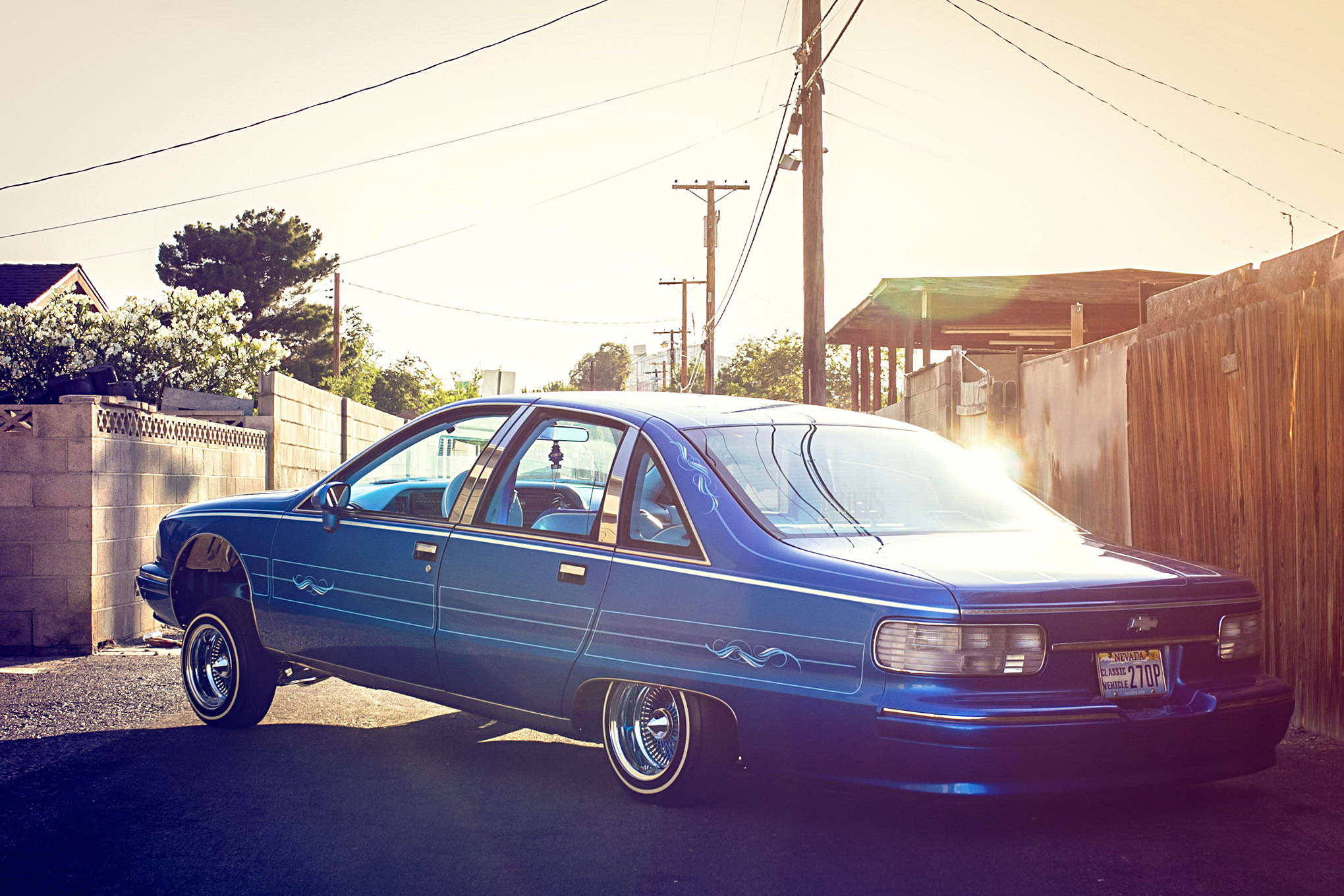 1992 chevrolet caprice driver side rear quarter view - Lowrider